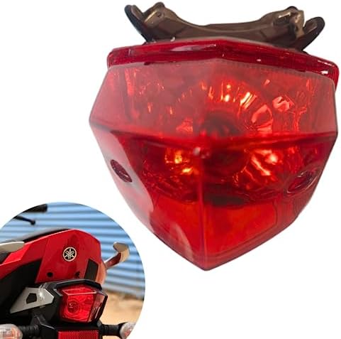 APSMOTIV Bike Tail Light Assemble for Yamaha FZ/Yamaha FZS Red color W ...