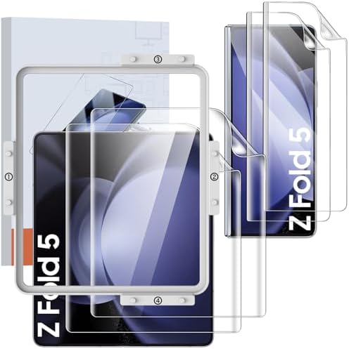 Vizvera for Samsung Fold 5/4 Screen Protector, [2 +2 Pcs Inside and ...