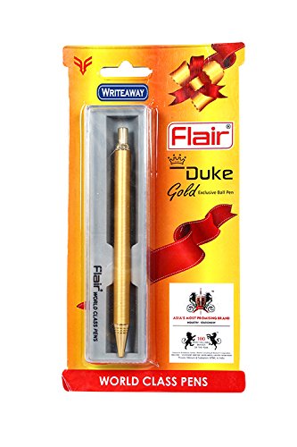 WRITEAWAY WORLD CLASS PENS FLAIR DUKE GOLD BALL PEN(PACK OF 3) : Amazon ...