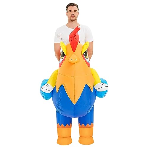 Snapklik.com : Chicken Costume Inflatable Costume Adult Ride On Blow Up ...