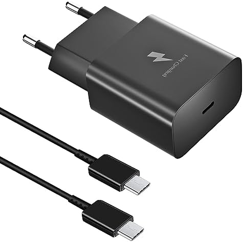 Powersky Chargeur USB C Charge Rapide avec 1,5m Câble pour Samsung ...