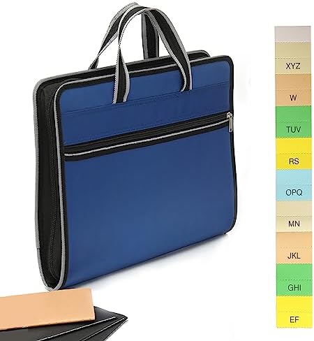 Amazon.com : Duzluyzi Portable Expanding File Folder with Handle, 13 ...