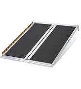 5FT Wheelchair Ramp 60''Lx31.3''W FACHNUO TOOL Non-Skid Aluminum Ramp ...