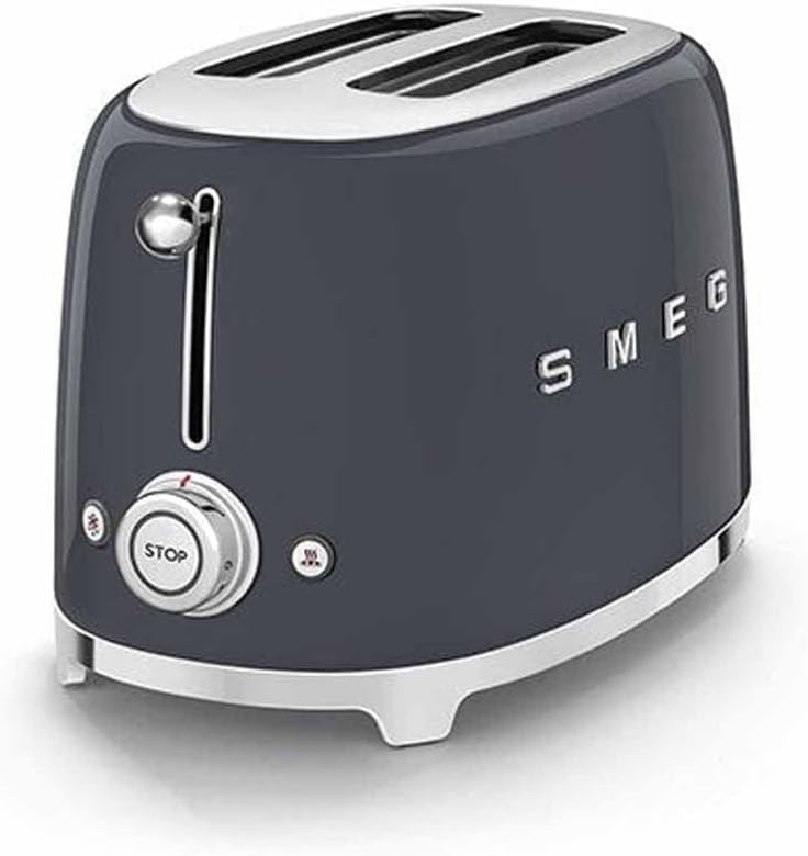 Amazon.com: SMEG 2 Slice Retro Toaster TSF01GRUS Grey: Home & Kitchen