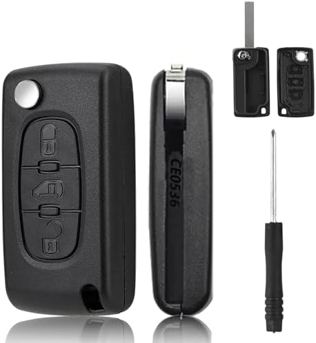 FunnAura 3 Buttons Key Fob Replacement for Citroen Berlingo Peugeot ...