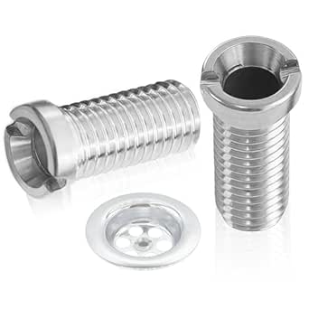 YISIFEINUO 2 PCS Sink Basket Screw 15x25mm Strainer Waste Threaded ...