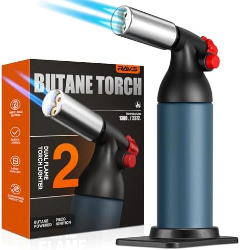Amazon.com: RAVS Kitchen Torch, Refillable Butane Torch Lighter ...