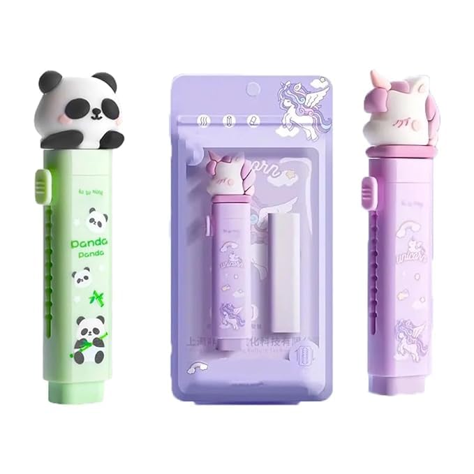 SAMVARDHAN Fancy Kawaii Cutter Style Erasers with Clutch Mechanism for ...