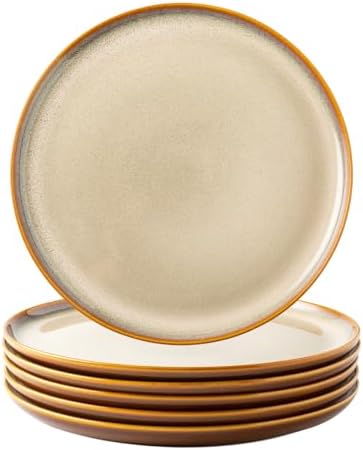 Amazon.com | Mora Ceramic Dinner Plates Set of 6, 10 inch Dish Set ...