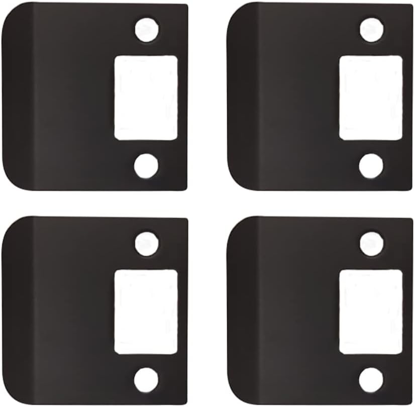 QCAA Solid Brass Extended Lip Strike, 2-1/4''X2-1/4, Oil-Rubbed Bronze ...