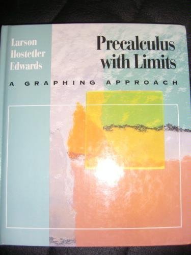Buy Precalculus with Limits: A Graphing Approach Book Online at Low ...