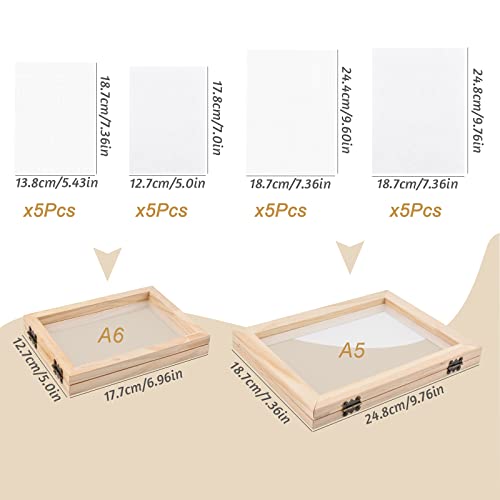 WANDIC Paper Making Screen Kit, Paper Making Set Includes Wooden Paper ...