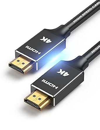 Capshi - Cable HDMI largo 4K de 20 pies/6 m, cable HDMI con ...