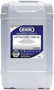 EXOL OPTIGUARD 10W40 ENGINE OIL 20LTR, A MINERAL HIGH SPECIFICATION ...