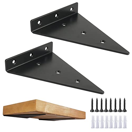 Ouvin Triangle Shelf Brackets 2Pack Decorative Industrial Shelf ...