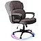 Amazon.com: CLATINA Grey Cloth Office Chair Fabric Covered Desk Chair ...