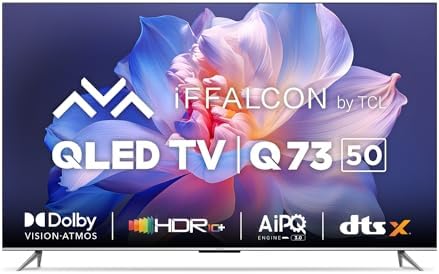 TCL 126 cm (50 inches) 4K Ultra HD Smart QLED Google TV 50C61B (Black ...