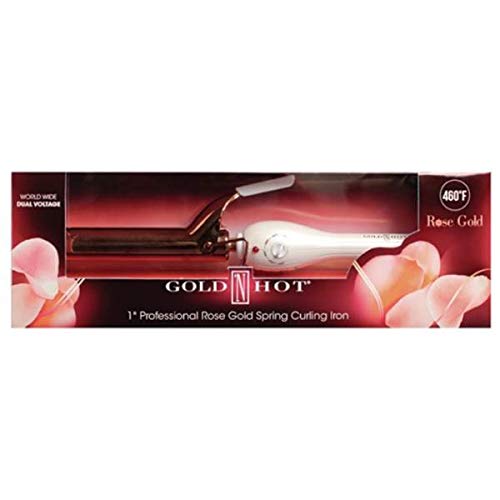 Amazon.com: Belson Pro Belson Pro 1" Pro Rose Gold Spring Curl Iron ...
