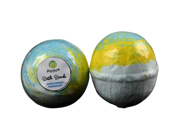 GLANZ NATURALS Handcrafted Ocean Breeze Bath Bomb For Bathroom ...