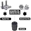 15pcs External Torx Plus Socket Set,6 point E-Torx Star Torque Socket ...