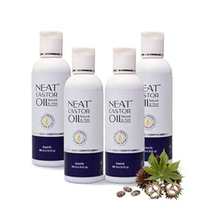 Buy Neat Everyday Castor Oil 100% Pure Cold-Pressed 100 ml (Pack-4 ...
