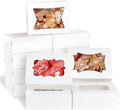 Amazon.com: Zhanmai 20 Set Strawberries Boxes with Window 10x7x2.5 Inch ...