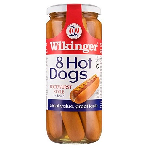 Wikinger Bockwurst Stil Hot Dogs 550G (Packung mit 2) : Amazon.de ...