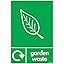 stika.co Pack of 2 Garden Waste Recycling Sticker - WRAP Recycle Now ...