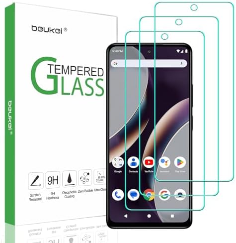 Amazon.com: beukei (3 Pack) Designed for BLU G93 (2023) Screen Protector Tempered Glass,Touch ...