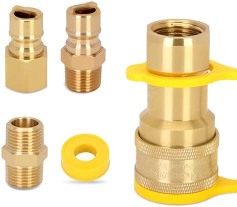 Amazon.com : CALPOSE 3/8 Inch Natural Gas Quick Connect Fittings, 100% ...
