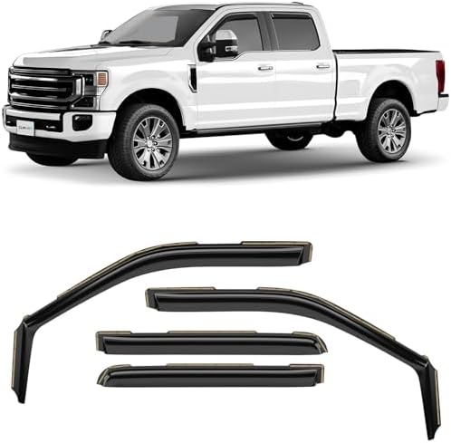 Amazon.com: Goodyear Shatterproof Window Deflectors for Ford F250 to ...