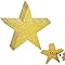 Amazon.com: 100 Pcs 6 Inch Gold Star Cutouts Double Printed Paper Stars ...