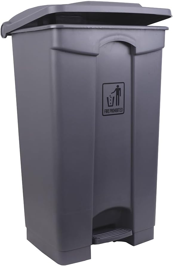 Hi-Care Plastic Garbage Bin 120 Litre with wheel and pedal - Heavy Duty ...
