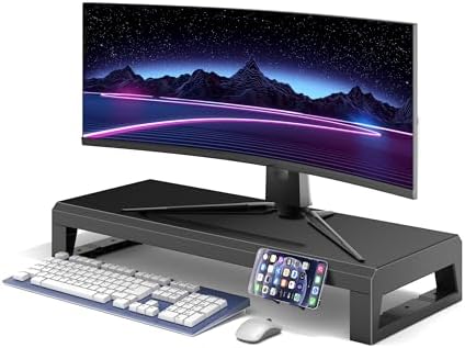 Amazon.com: VALEN Monitor Stand Riser, Computer Laptop Riser Shelf with ...