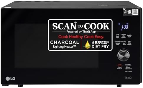 LG 28 L Wi-Fi Enabled Charcoal Convection Healthy Microwave Oven ...