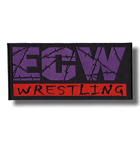 Ecw Purple Logo Ecw Wresting Small Embroidery Patch