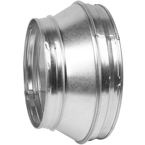 Snapklik.com : HVAC OV 10 To 8 Inch Round Duct Reducer - Galvanized ...