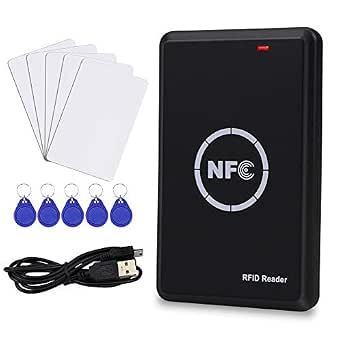 LEXI RFID NFC Duplicator, 125KHz Key fob Copier, RFID Smart Card Reader ...