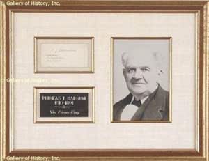 Amazon.com : Sports Memorabilia P.t. Barnum - Signature(s) 12/03/1885 ...