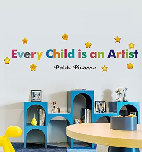Amazon.com: Every Child is an Artist Wall Decals Watercolor Crayon ...