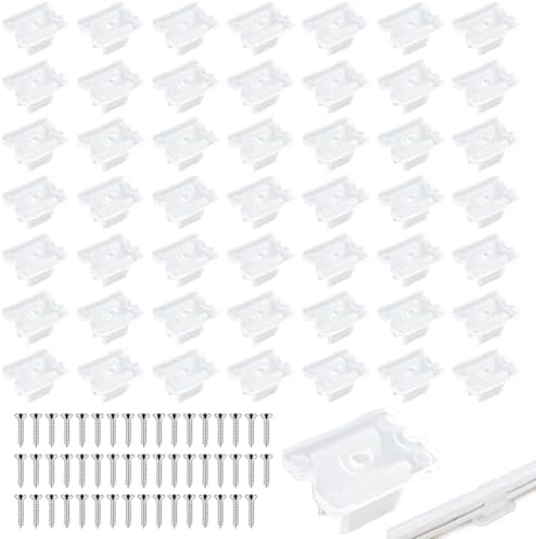 Yenblow 50 Pack 5mm to 6mm Neon Rope Light Clips, LED Rope Light ...