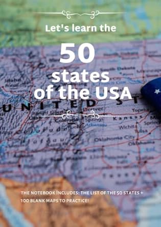 Let's Learn the 50 states of the USA: Blank Maps | 100 pages ...