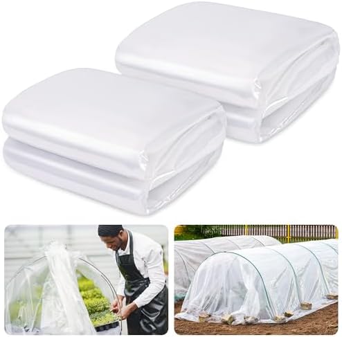 Amazon.com: YCWEI YCWEI 6 Mil Clear Greenhouse Plastic Sheeting,Heavy ...