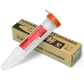 Amazon.com: Small Sharps Containers, Travel Sharps Container ...