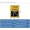Danive Solar Powered Radar Feedback Sign, Your Speed LED Radar Speed ...