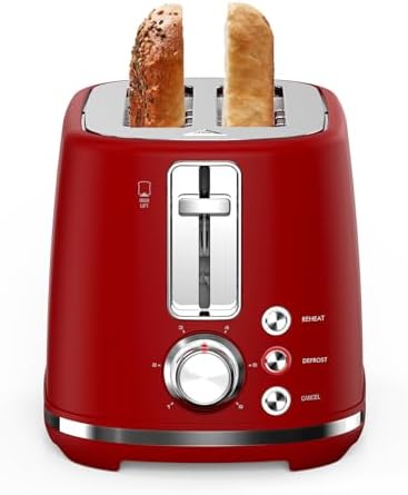Amazon.de: Russell Hobbs Toaster [für 2 Scheiben] Retro Edelstahl Rot ...