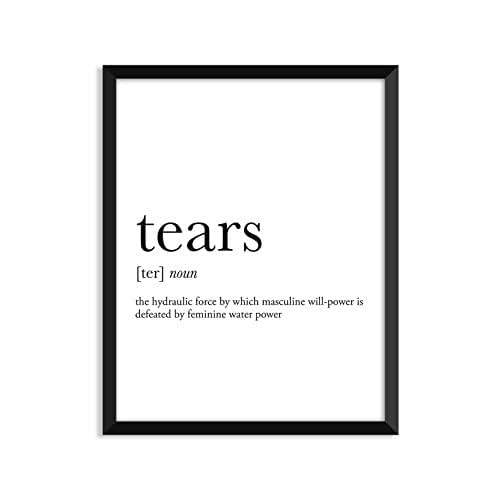 Amazon.com: Tears definition - Unframed art print poster or greeting ...