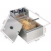 Amazon.com: 6L Electric Deep Fryer Commercial Tabletop Restaurant ...