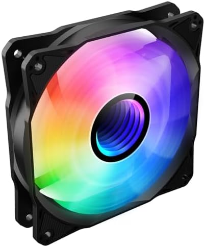 CiT Pro YH120 120mm Addressable-RGB PC Case Fan Black, Infinity Mirror ...