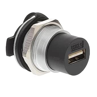 Amazon.com: HOMSFOU USB Panel Mount USB Bulkhead Coupler, USB Pass ...